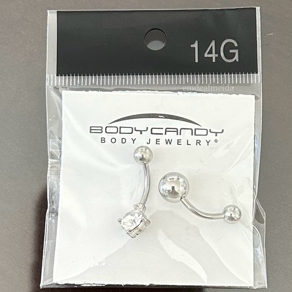 Body Candy | Jewelry | Set Of 2 Silver Tone Body Candy Belly Rings 4 ...